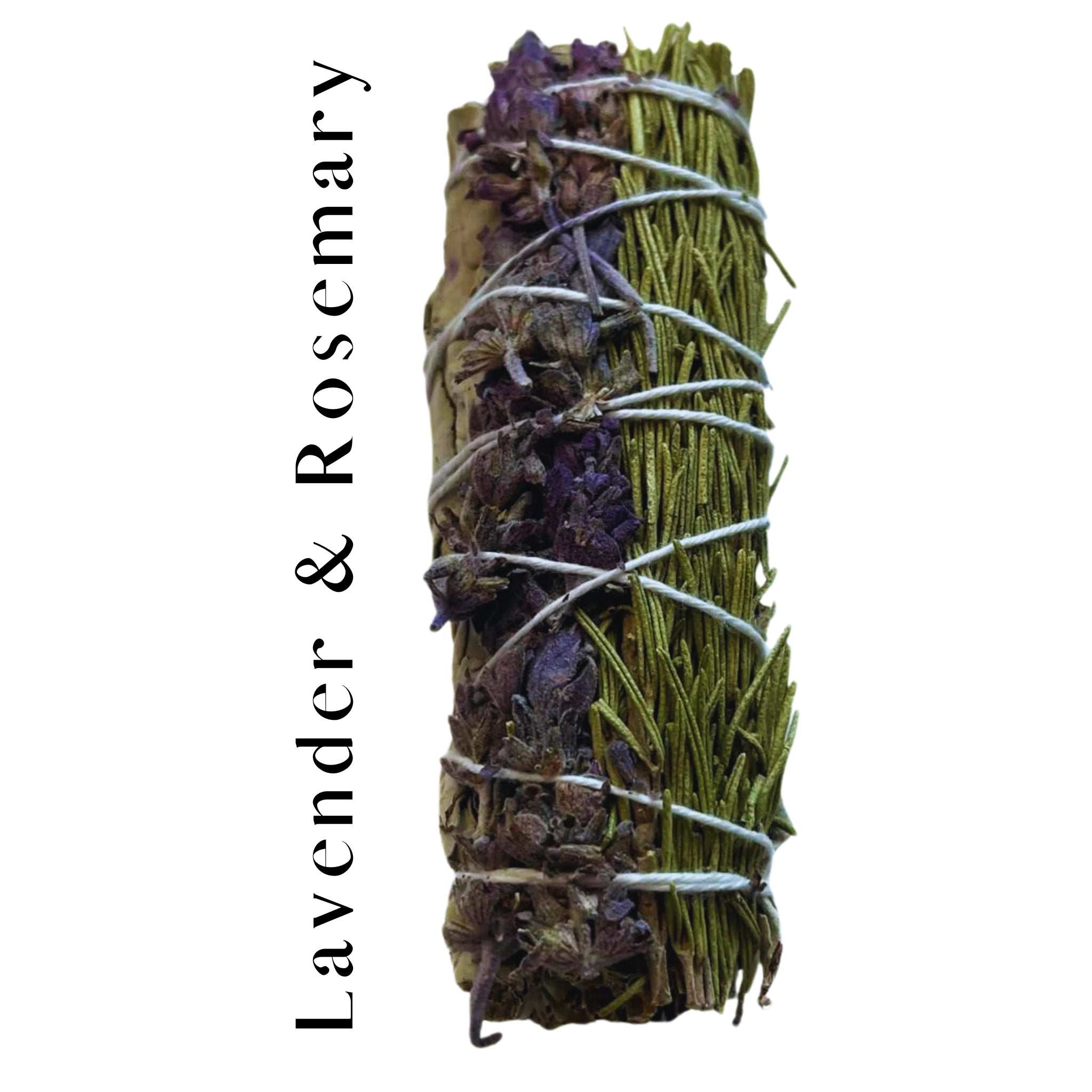 Lavender, Rosemary & White Sage 4" Smudge Stick Bundle Harmony Trio ...