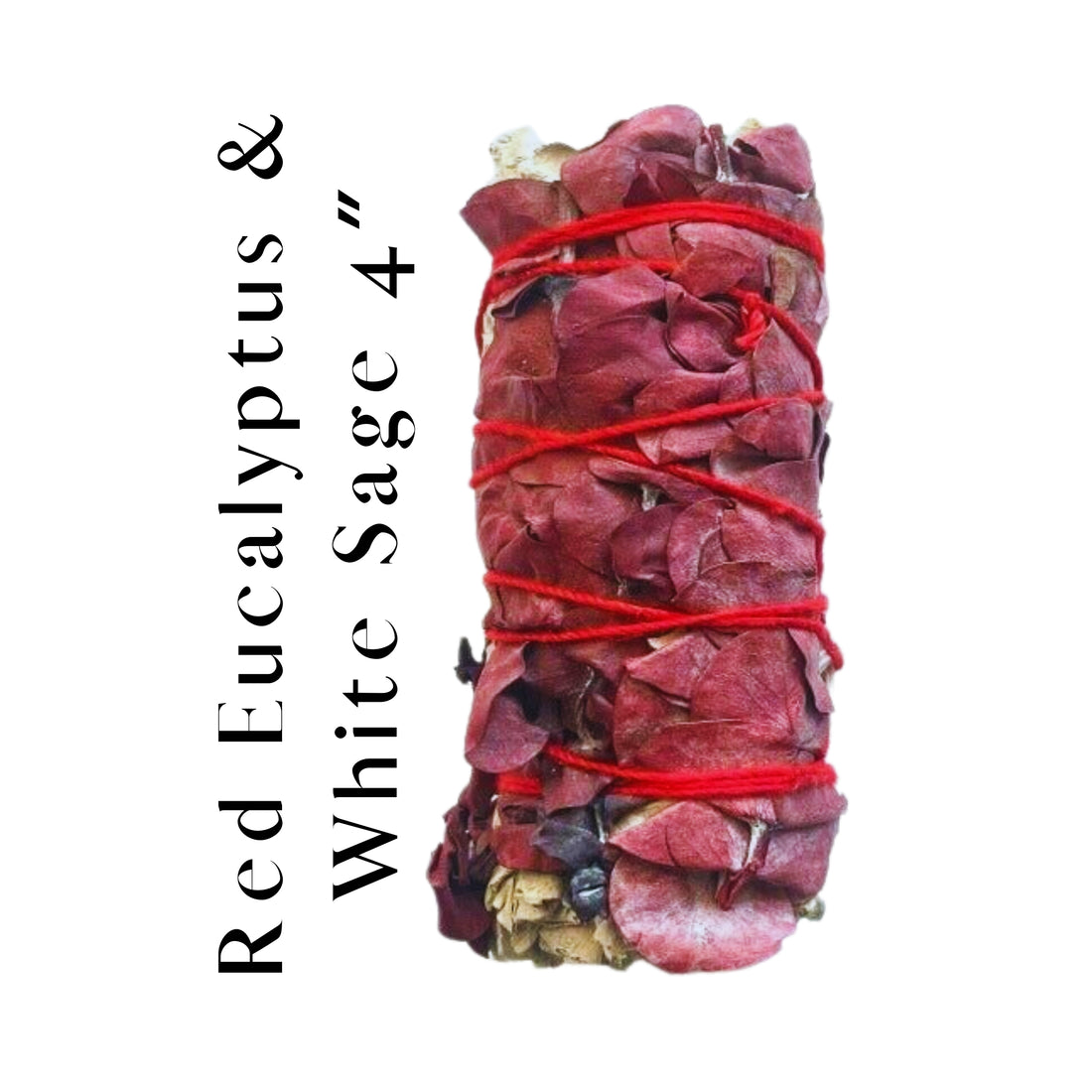 Red Eucalyptus & White Sage 4″ Smudge Sticks Bundle for Cleansing Blis – Third Eye Sage